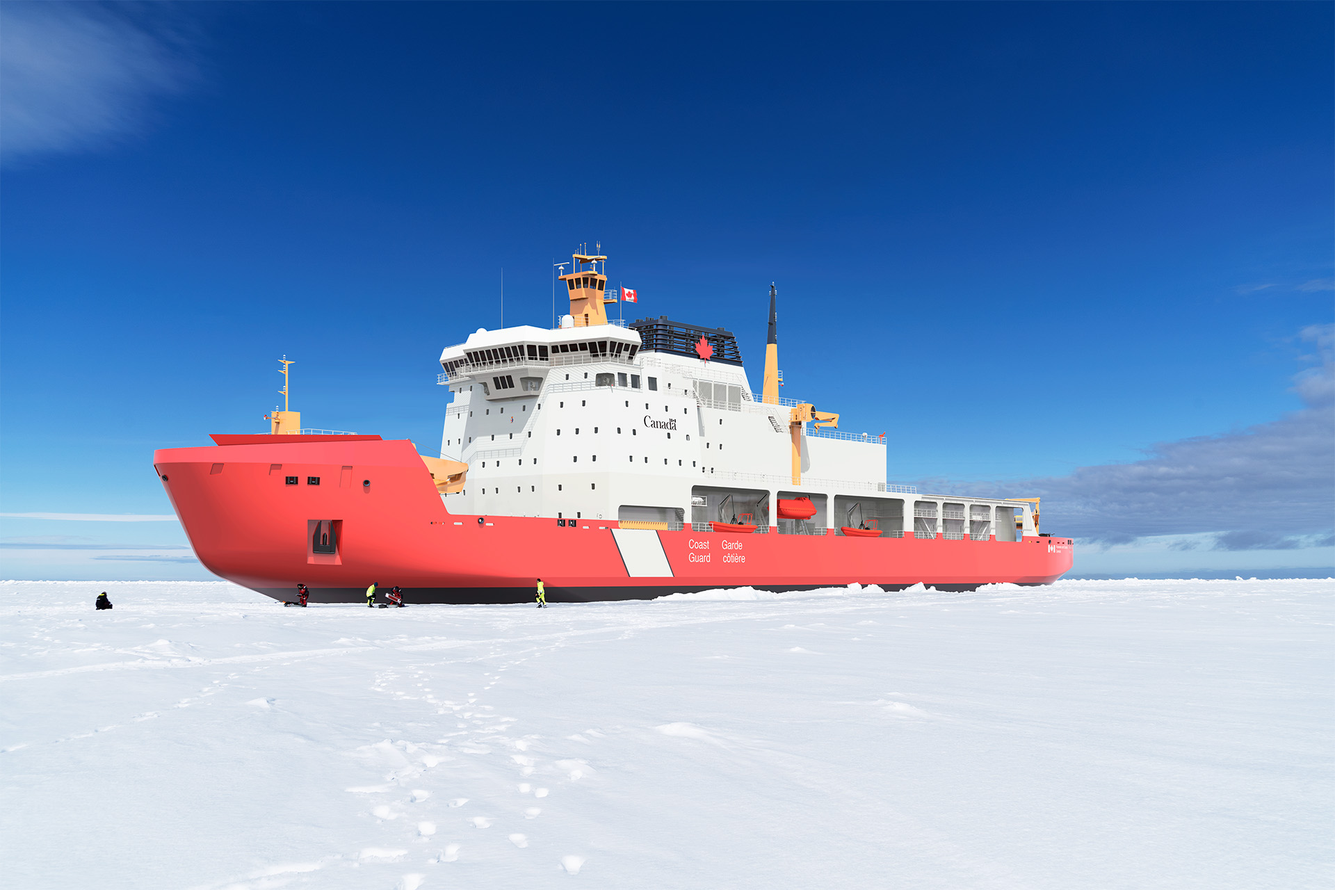 The biggest icebreaker of the Canadian Coast Guard is the result of collaboration between ...